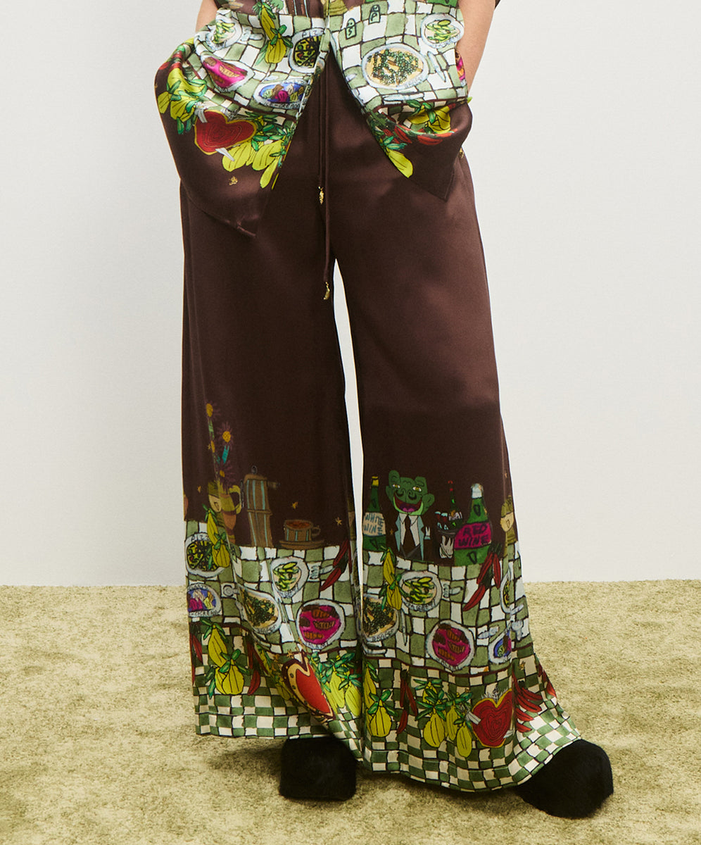 Fredo Silk Pant | The Forme