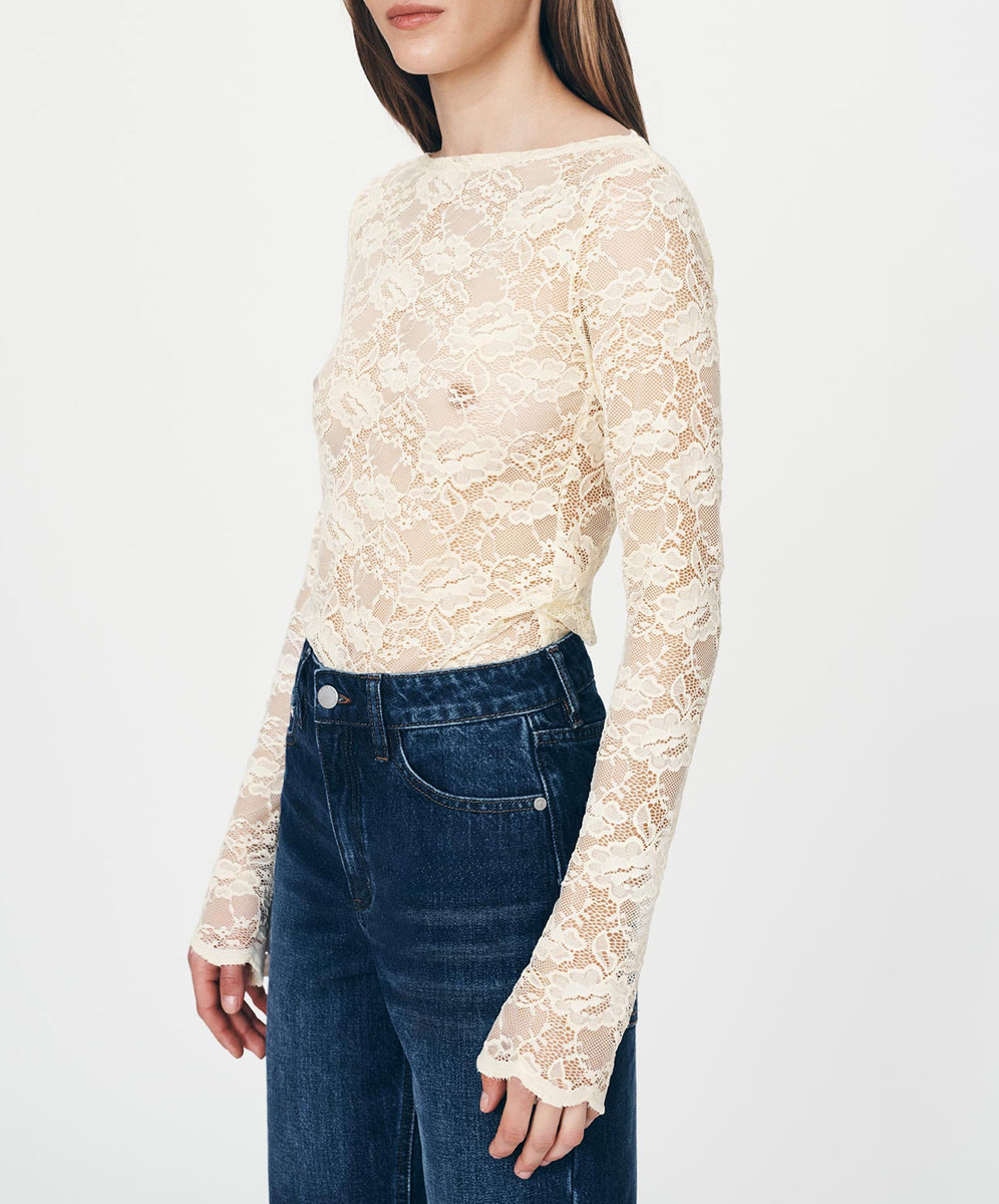 Tonya Rose Lace Top | The Forme